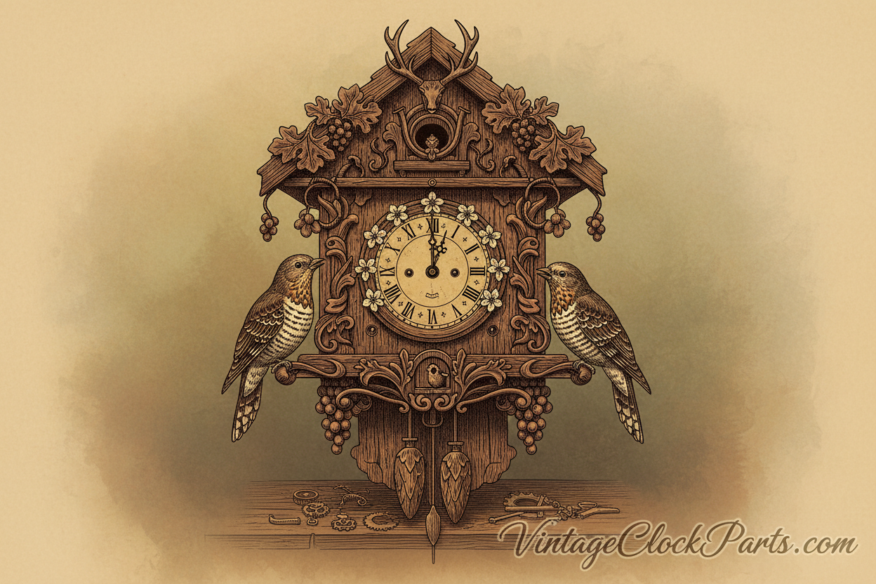 Replacing a Cuckoo Clock Movement and Music Box — Alignment, Lift ...