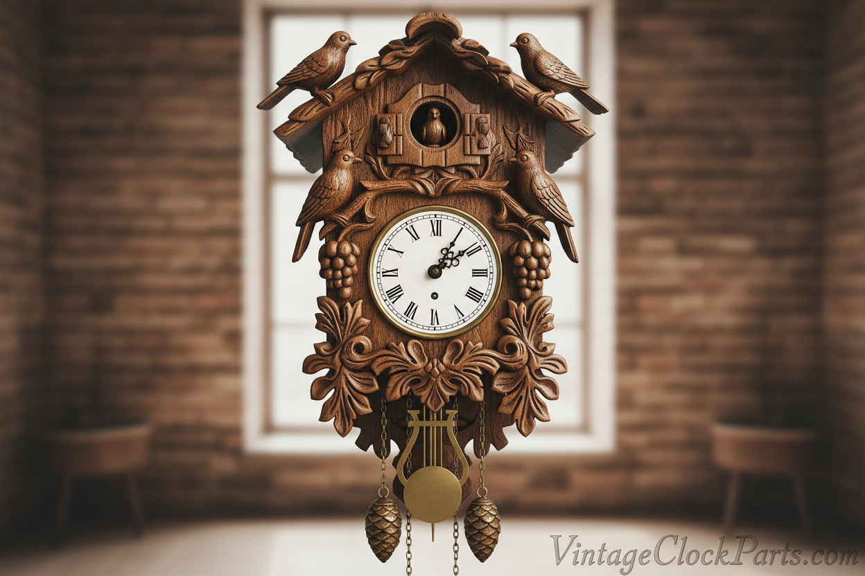 Changing Cuckoo Clock Works — Replacing Movements, Aligning Lift Wires ...