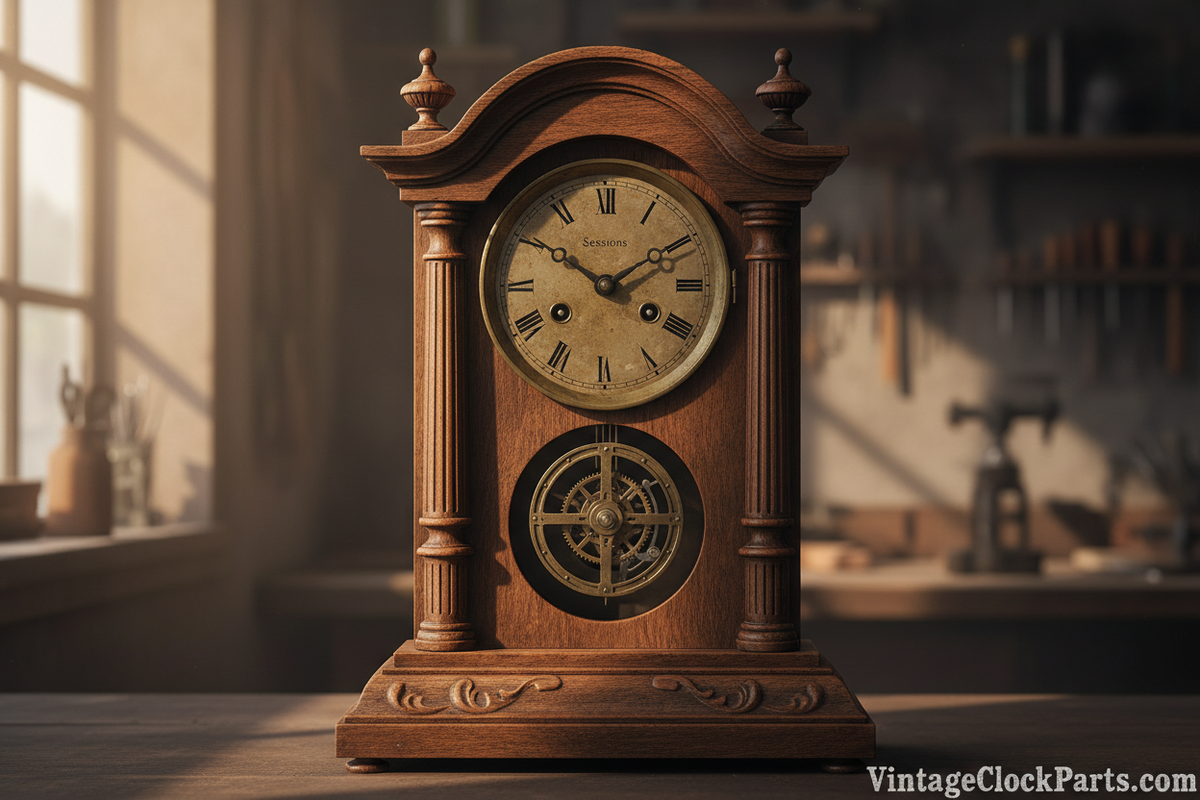 Restoring Black Sessions Mantel Clock Cases: Metal Ornaments and ...