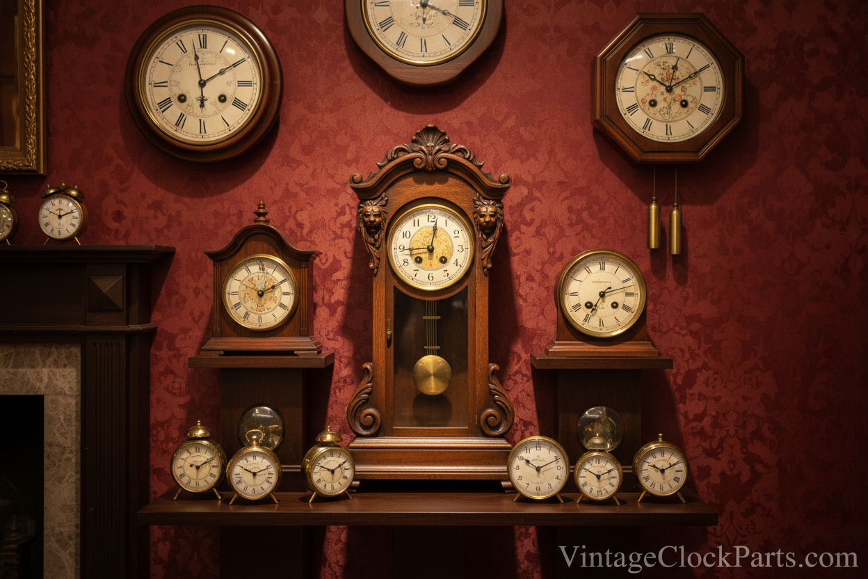 Reproduction Antique Mantel Clock with Korean Clock Movement ...