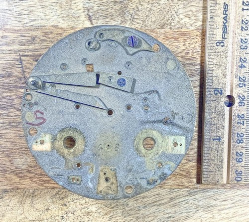 Japy Freres Clock Movement Front Plate (Pivots Look Good) (KD492)