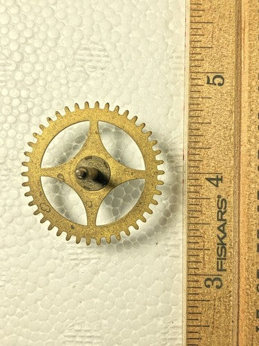 Ingraham (Stamped 5 28) Clock Movement Time Side 4th Wheel (K8572)