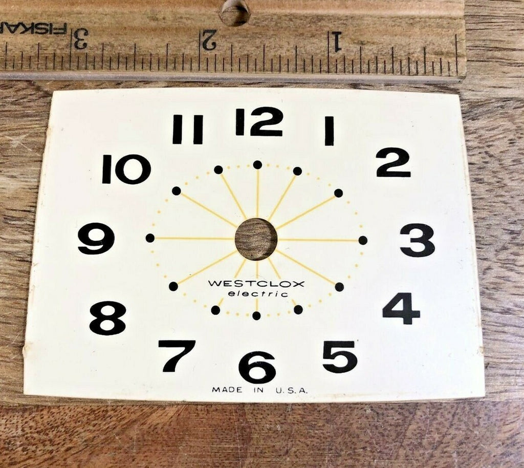 Westclox Electric Clock Dial Pan, Made of Paper Cardstock (K5687)